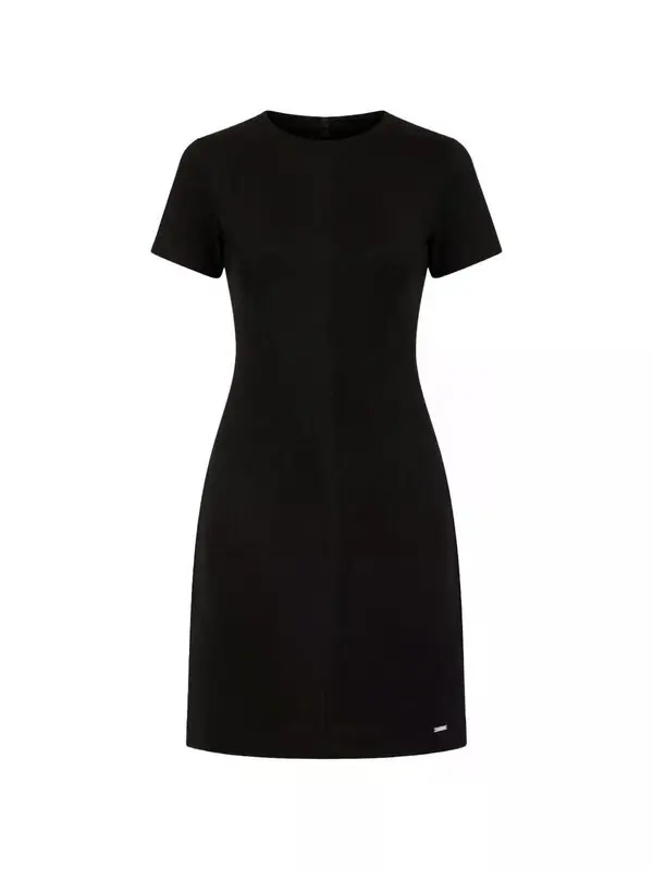 Calvin Klein Crew-neck Mini Dress - Black