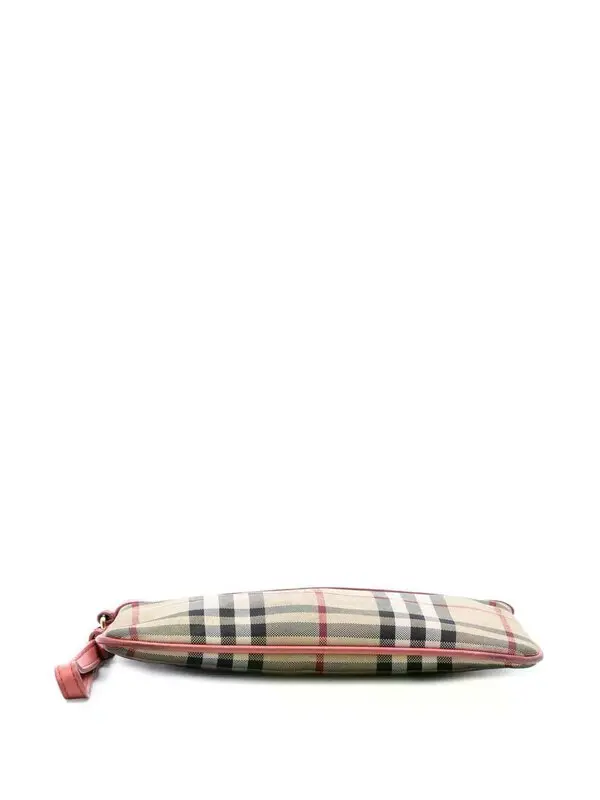 Burberry Haymarket Check Peyton Clutch Bag - Pink