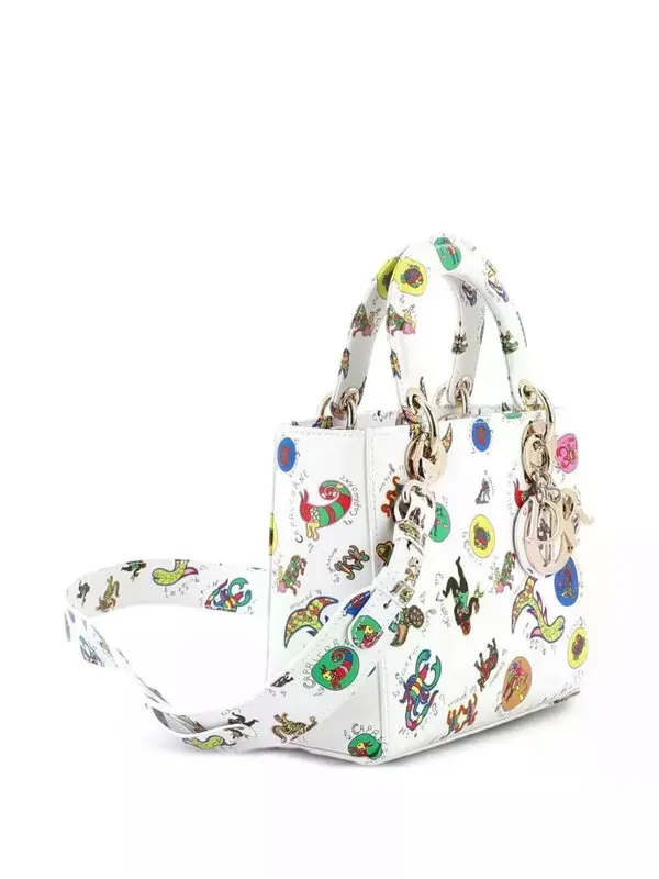 Dior My Abcdior Lady Small Satchel Printed Leather - Multicolour