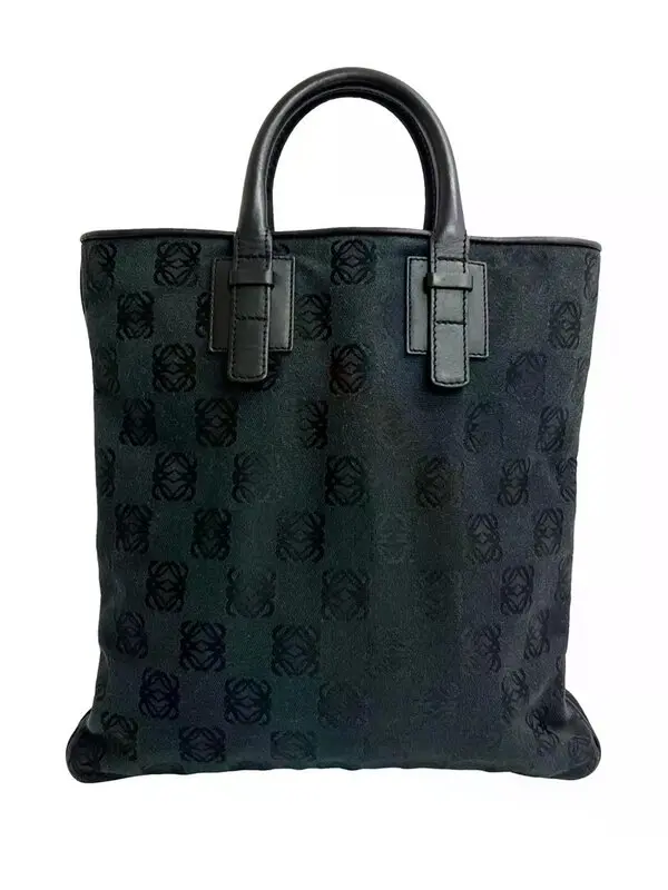 Loewe Anagram Canvas Tote Bag - Black
