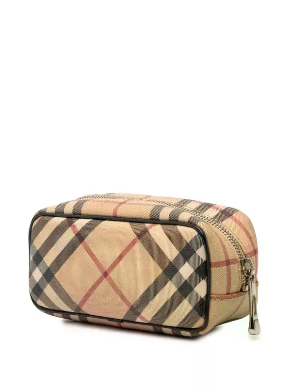 Burberry 2000-2017 Supernova Check Coated Canvas Pouch