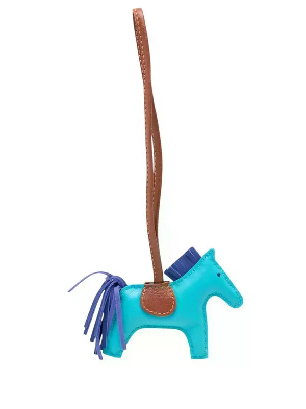 Hermès Grigri Rodeo Bag Charm - Blue
