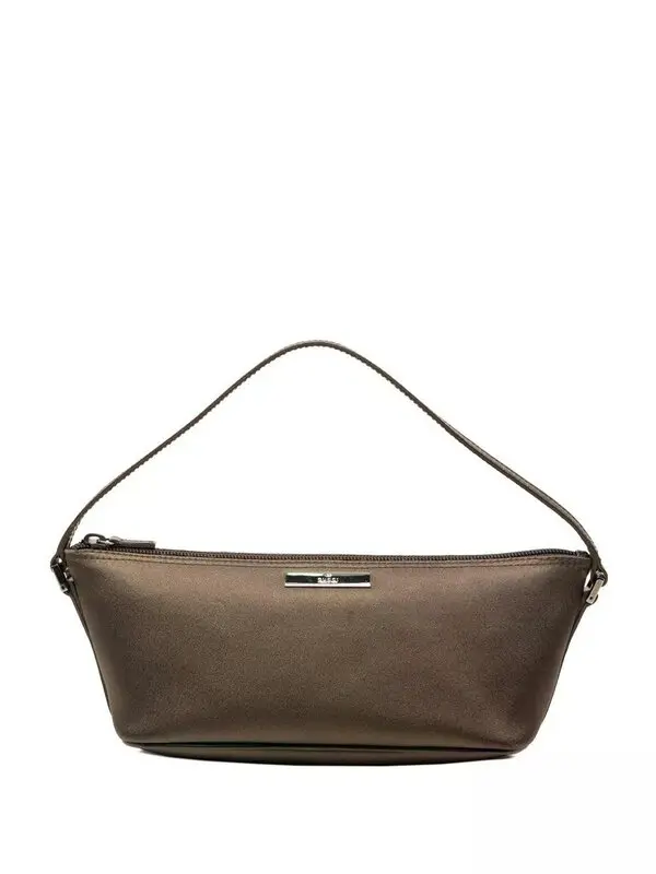 Gucci Satin Boat Shoulder Bag - Brown