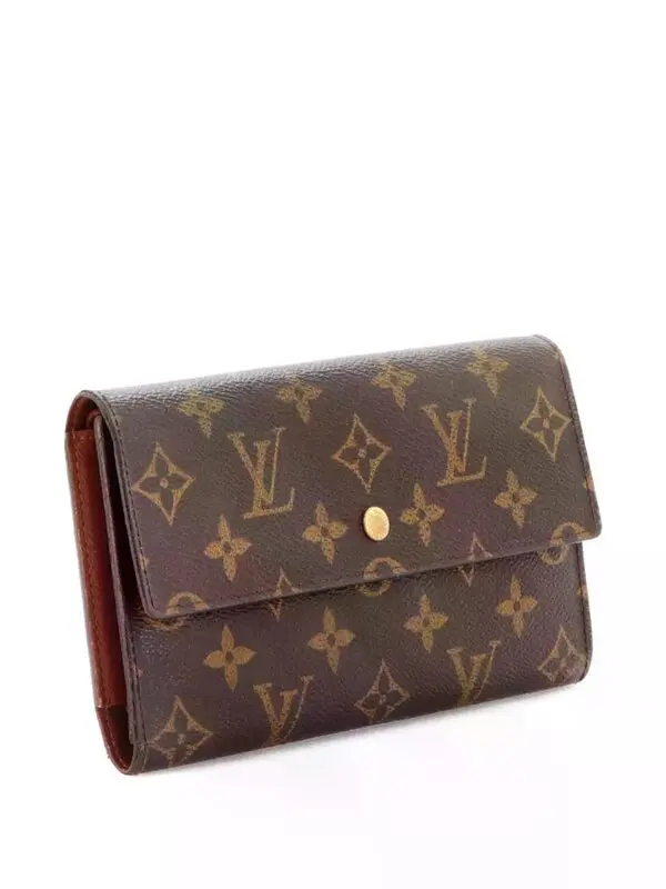 LOUIS VUITTON Porte Tresor International Wallet Monogram Canvas Small Wallets - Brown