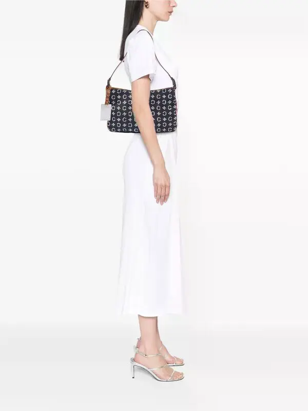 Celine 20th Century Macadam Denim Shoulder Bag
