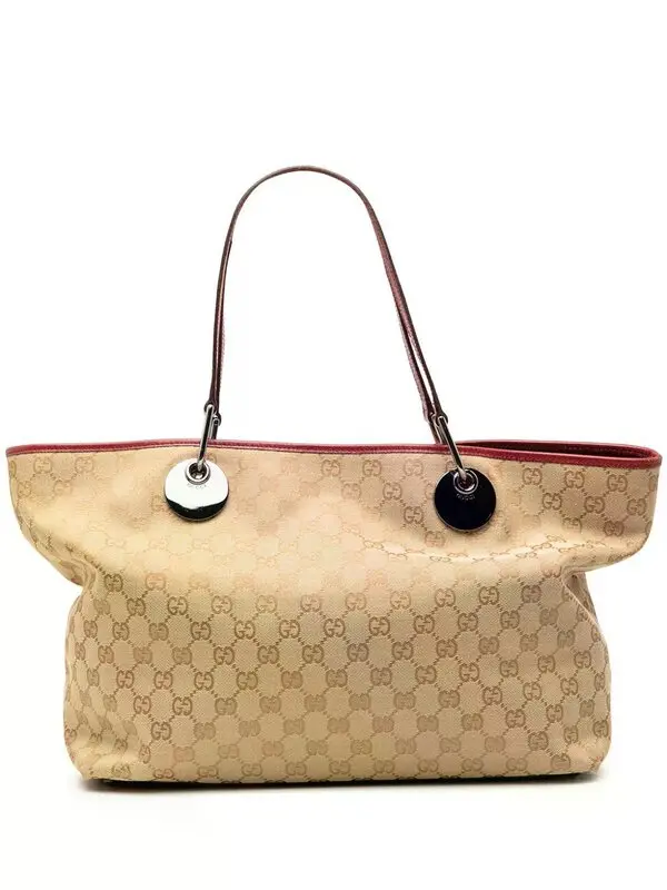 Gucci Gg Canvas Eclipse Tote Bag - Neutrals