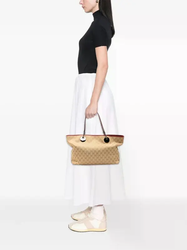 Gucci Gg Canvas Eclipse Tote Bag - Neutrals