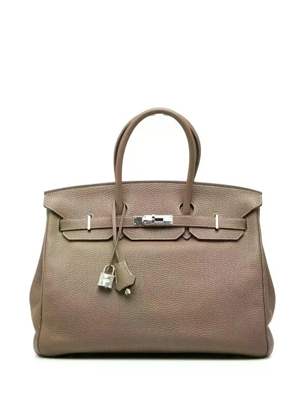 Hermès 2010 Togo Birkin Retourne 35 Handbag - Brown