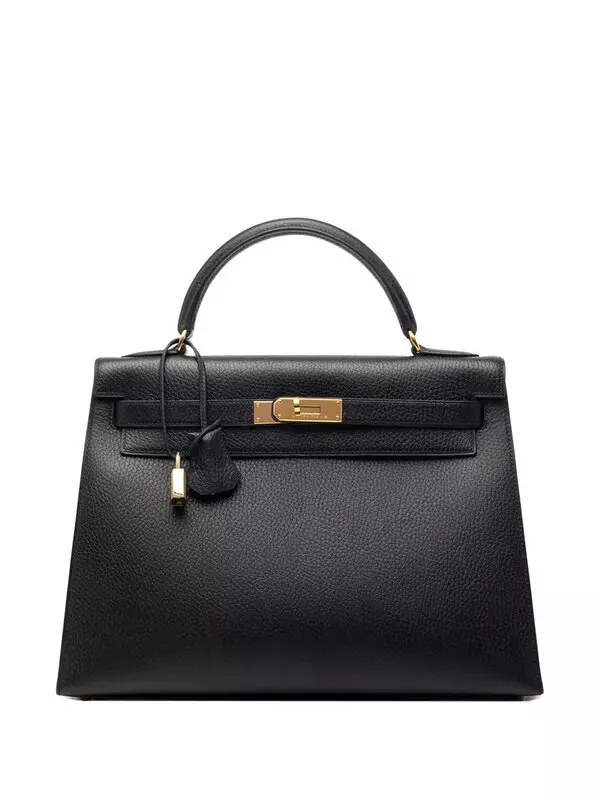 Hermès 1998 Ardennes Kelly Sellier 32 Satchel - Black