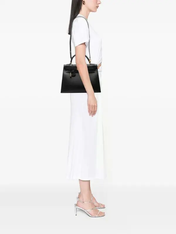 Hermès 1998 Ardennes Kelly Sellier 32 Satchel - Black