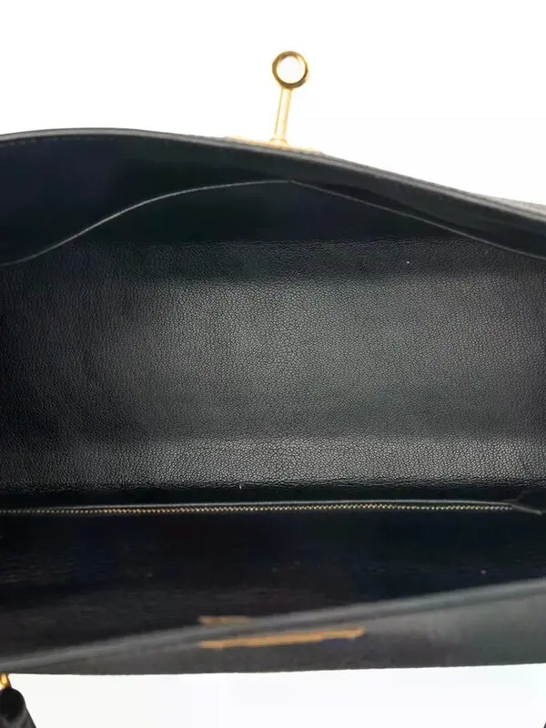 Hermès 1998 Ardennes Kelly Sellier 32 Satchel - Black