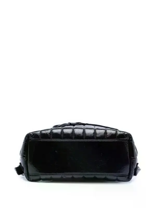 Saint Laurent Small Matelasse Monogram Loulou Backpack - Black