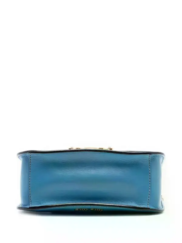 Miu Miu Goatskin Madras Crossbody Bag - Blue