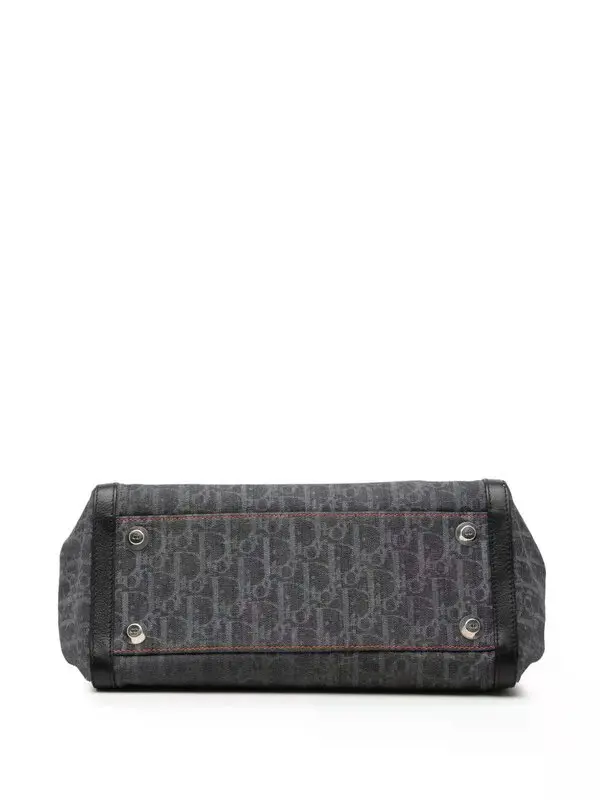 Dior 2005 Diorissimo Trotter Denim Flight Handle Bag
