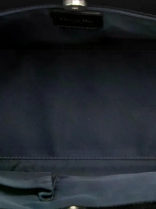 Dior 2005 Diorissimo Trotter Denim Flight Handle Bag
