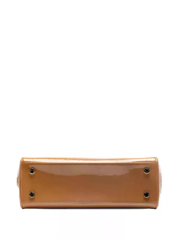 LOUIS VUITTON 2013 Monogram Vernis Brea Mm Satchel - Brown