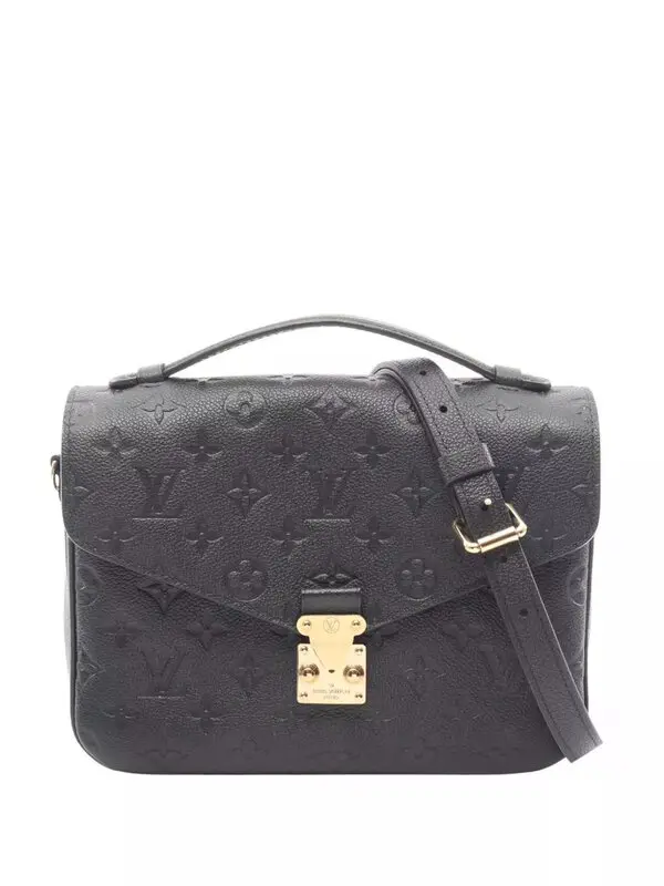 LOUIS VUITTON Monogram Empreinte Pochette Metis Satchel 2010-2026 - Black