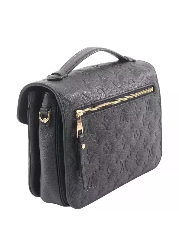 LOUIS VUITTON Monogram Empreinte Pochette Metis Satchel 2010-2026 - Black