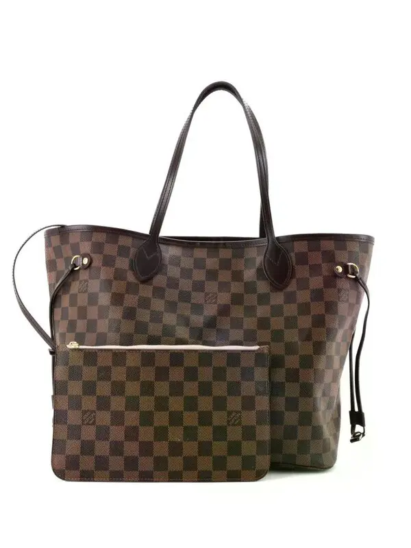 LOUIS VUITTON Neverfull Mm Damier Tote Bag - Brown