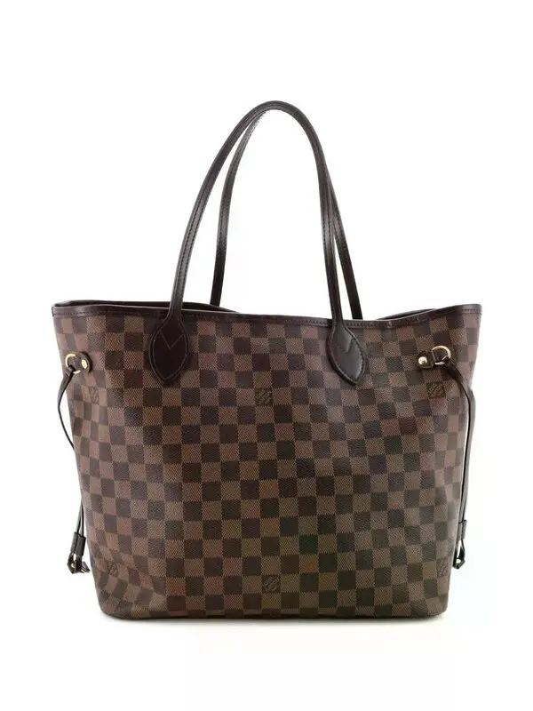 LOUIS VUITTON Neverfull Mm Damier Tote Bag - Brown