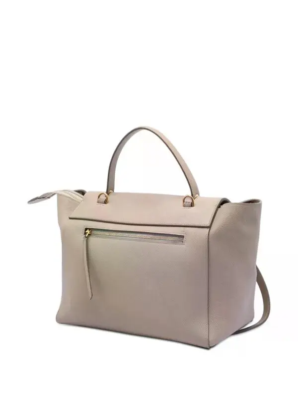 Celine 2015 Mini Grained Calfskin Belt Bag Satchel - Neutrals