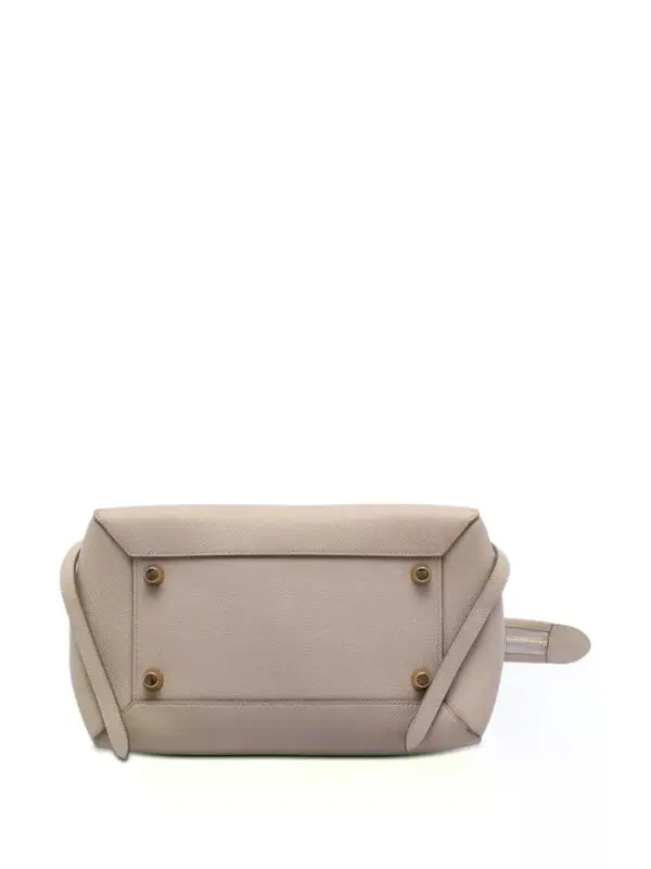 Celine 2015 Mini Grained Calfskin Belt Bag Satchel - Neutrals