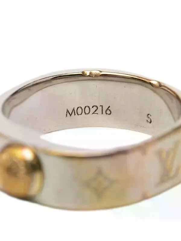 LOUIS VUITTON 2016 Brass Nanogram Ring