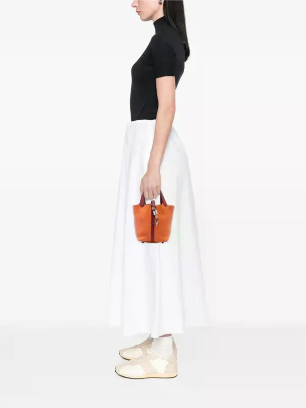 Hermès Bicolor Picotin Lock 18 Handbag - Red