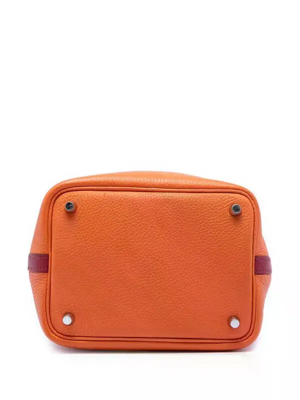 Hermès Bicolor Picotin Lock 18 Handbag - Red