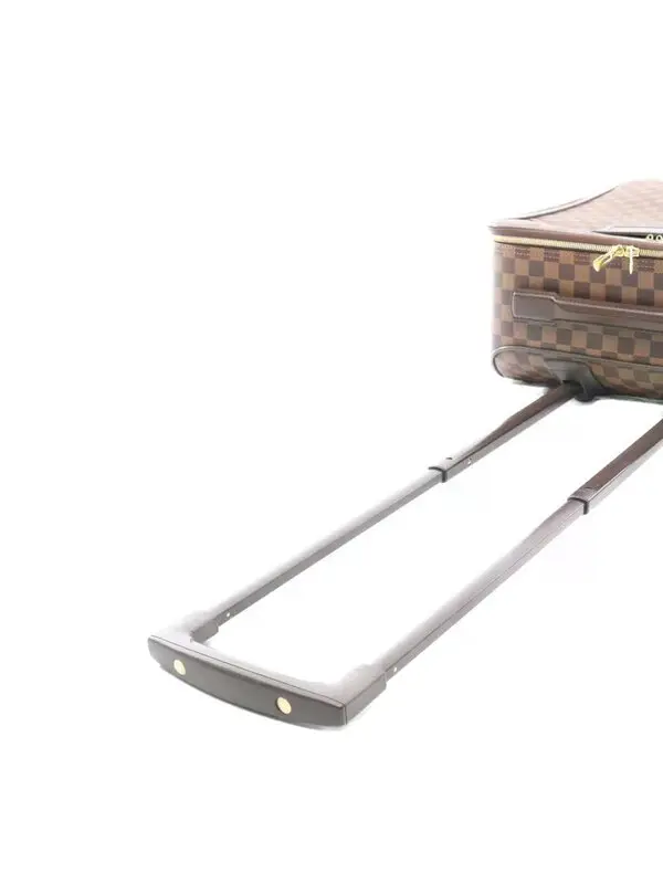 LOUIS VUITTON 2003 Damier Ebene Pegase 45 Travel Bag - Brown