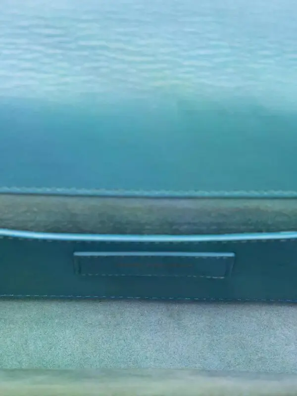 Saint Laurent Smooth Leather Cassandre Clutch Bag - Blue