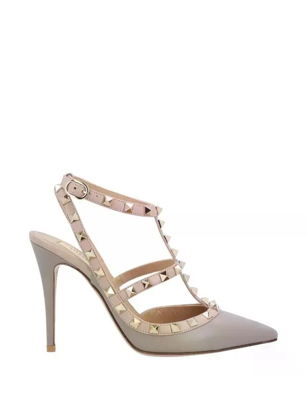 Valentino Garavani Rockstud Caged Pumps - Neutrals