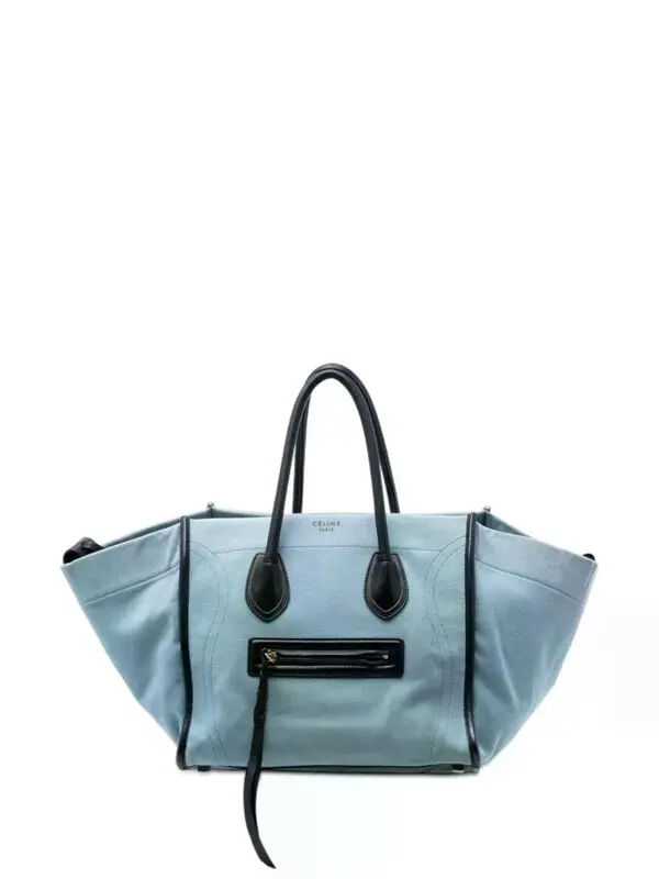 Celine 2015 Medium Denim Phantom Luggage Tote Bag - Blue