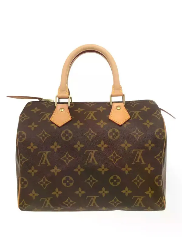 LOUIS VUITTON 2003 Monogram Speedy 25 Boston Bag - Brown