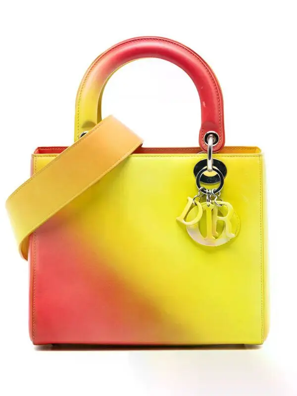 Dior 2013 Medium Ombre Lady Satchel - Yellow