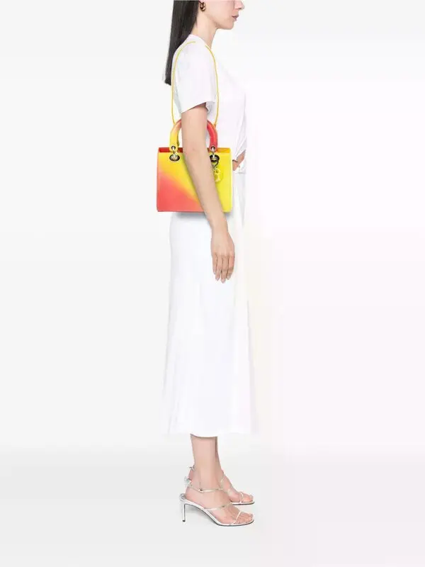 Dior 2013 Medium Ombre Lady Satchel - Yellow