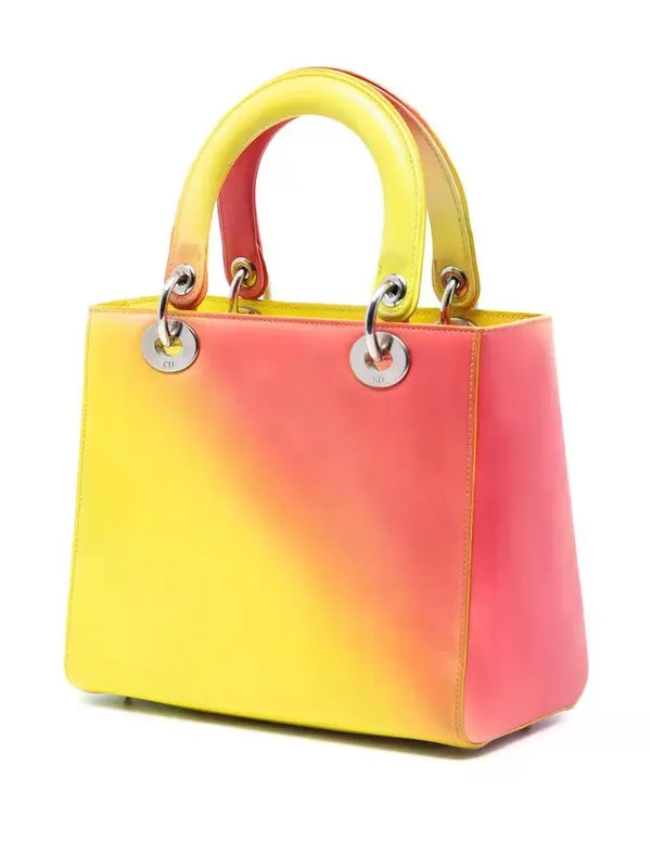 Dior 2013 Medium Ombre Lady Satchel - Yellow