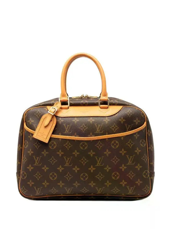 LOUIS VUITTON 2000 Monogram Deauville Handbag - Brown