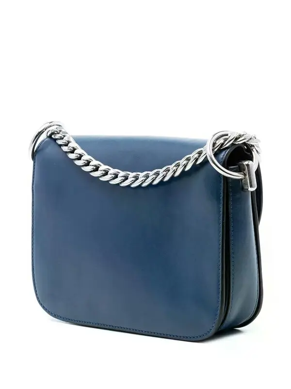 Prada Glace Calf Arcade Crossbody Bag - Blue