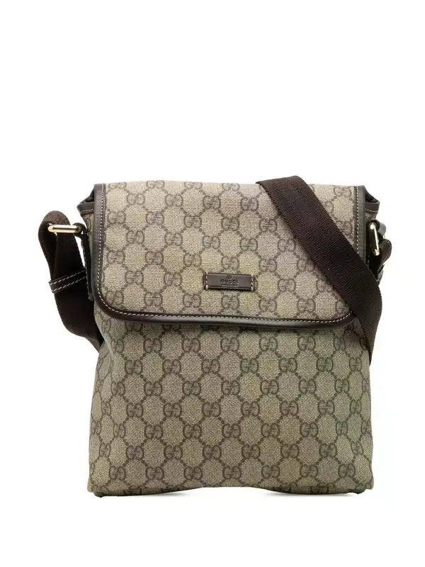 Gucci Gg Supreme Crossbody Bag - Neutrals