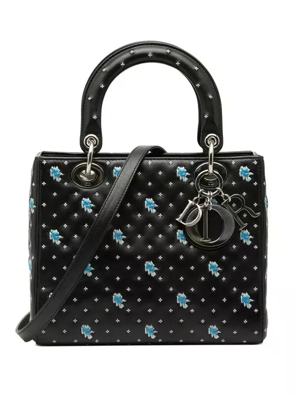 Dior 2015 Medium Lady Satchel - Black
