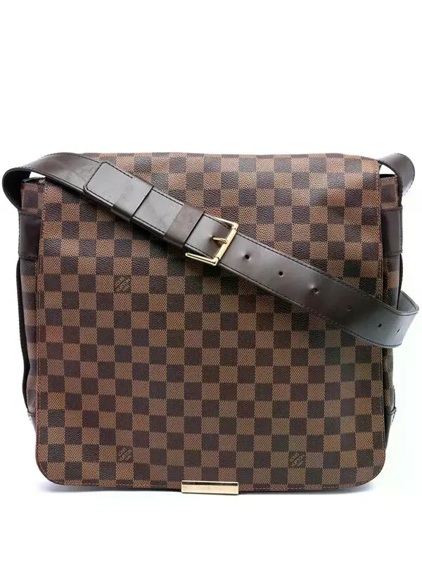 LOUIS VUITTON 2004 Damier Ebene Abbesses Crossbody Bag - Brown