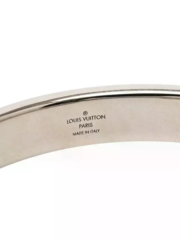 LOUIS VUITTON 2018 Brass Damier Colors Cuff Bracelet