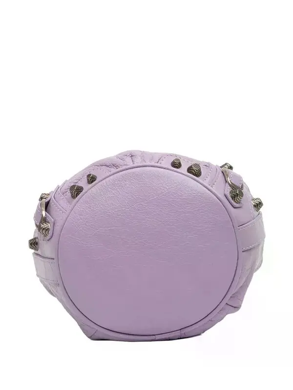 Balenciaga 2010 Lambskin Le Cagole Xs Bucket Bag - Purple