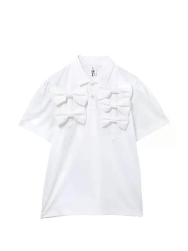 Noir Kei Ninomiya Bow Shirt - White