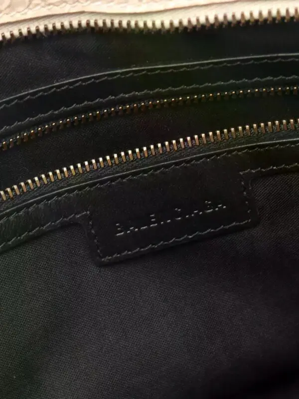 Balenciaga Motocross Classic City M Satchel - Neutrals
