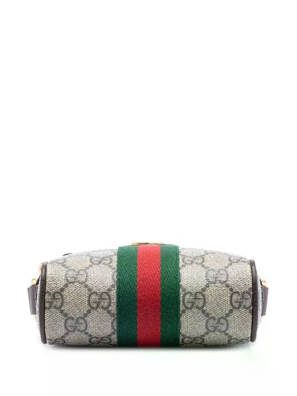 Gucci Mini Gg Supreme Ophidia Crossbody Bag - Neutrals