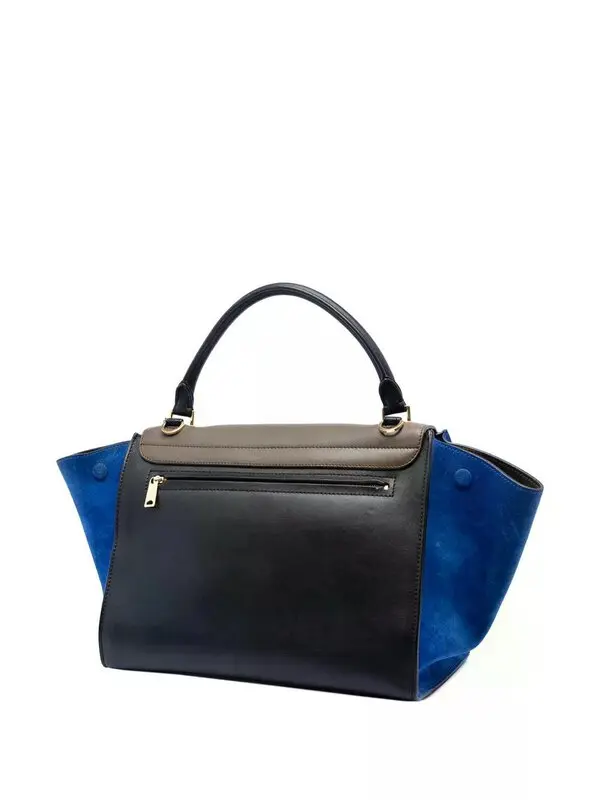 Celine 2012 Medium Tricolor Trapeze Satchel