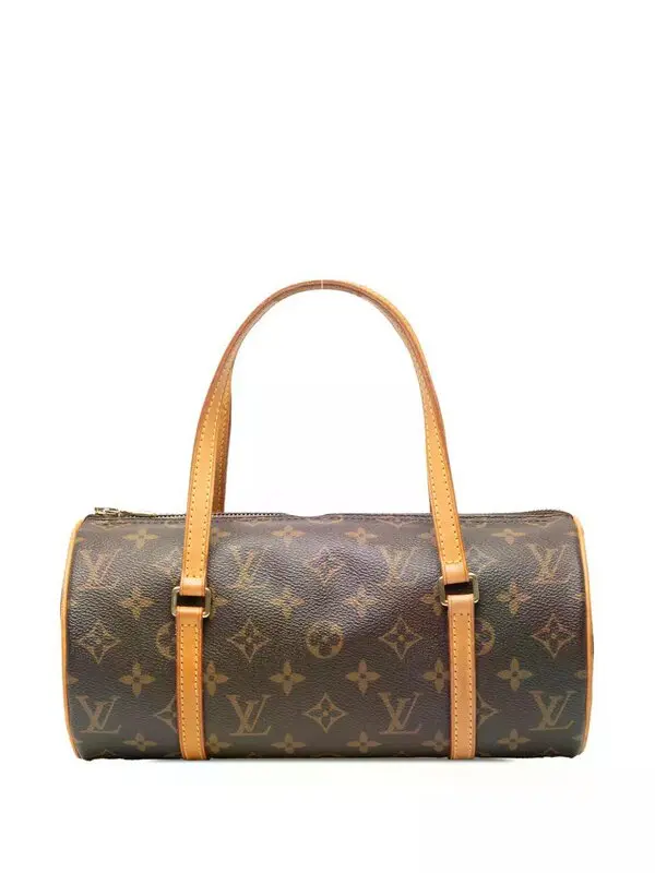 LOUIS VUITTON 2003 Monogram Papillon 28 Handbag - Brown