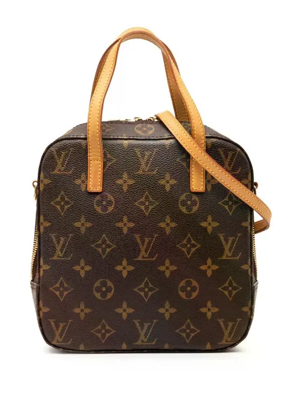 LOUIS VUITTON 2004 Monogram Spontini Satchel - Brown